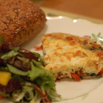 Spinach-Pepper Frittata {Recipe} | Small Bites by Jessica