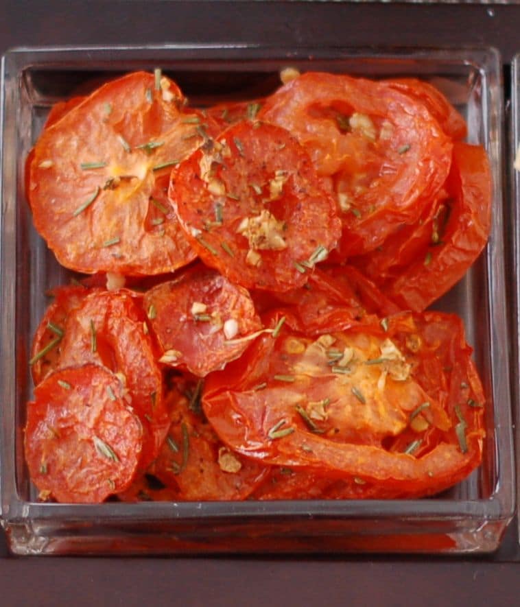 Oven Roasted Tomatoes with Garlic - Jessica Levinson, MS, RDN, CDN